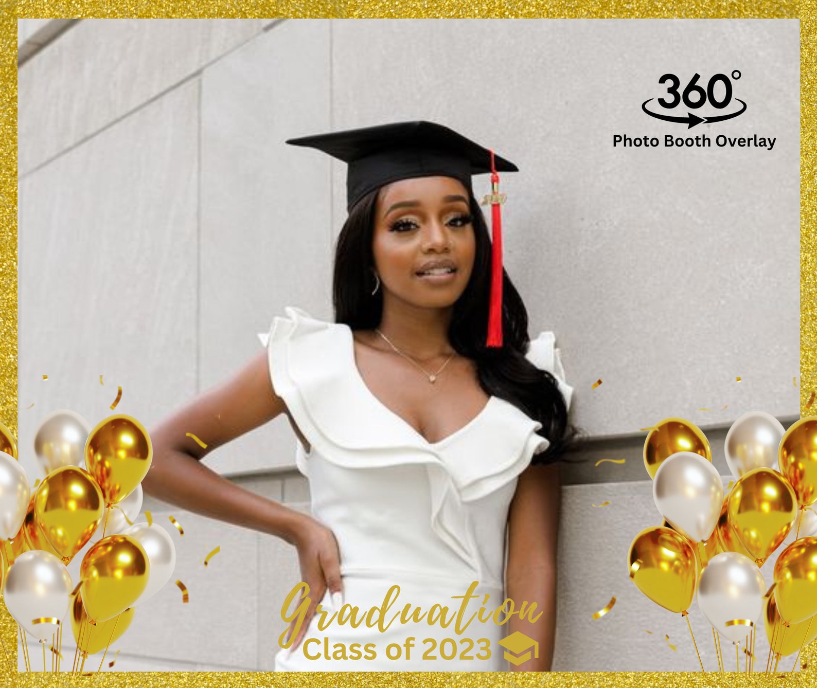 Graduation 360 Overlay, 360 Photo Booth Overlay, 360 Booth Overlay, 360 ...