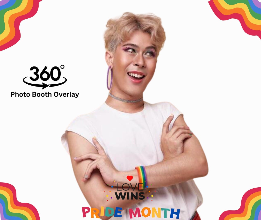 Pride Month Overlay, Pride 360 Photo Booth Overlay, 360 Photobooth ...