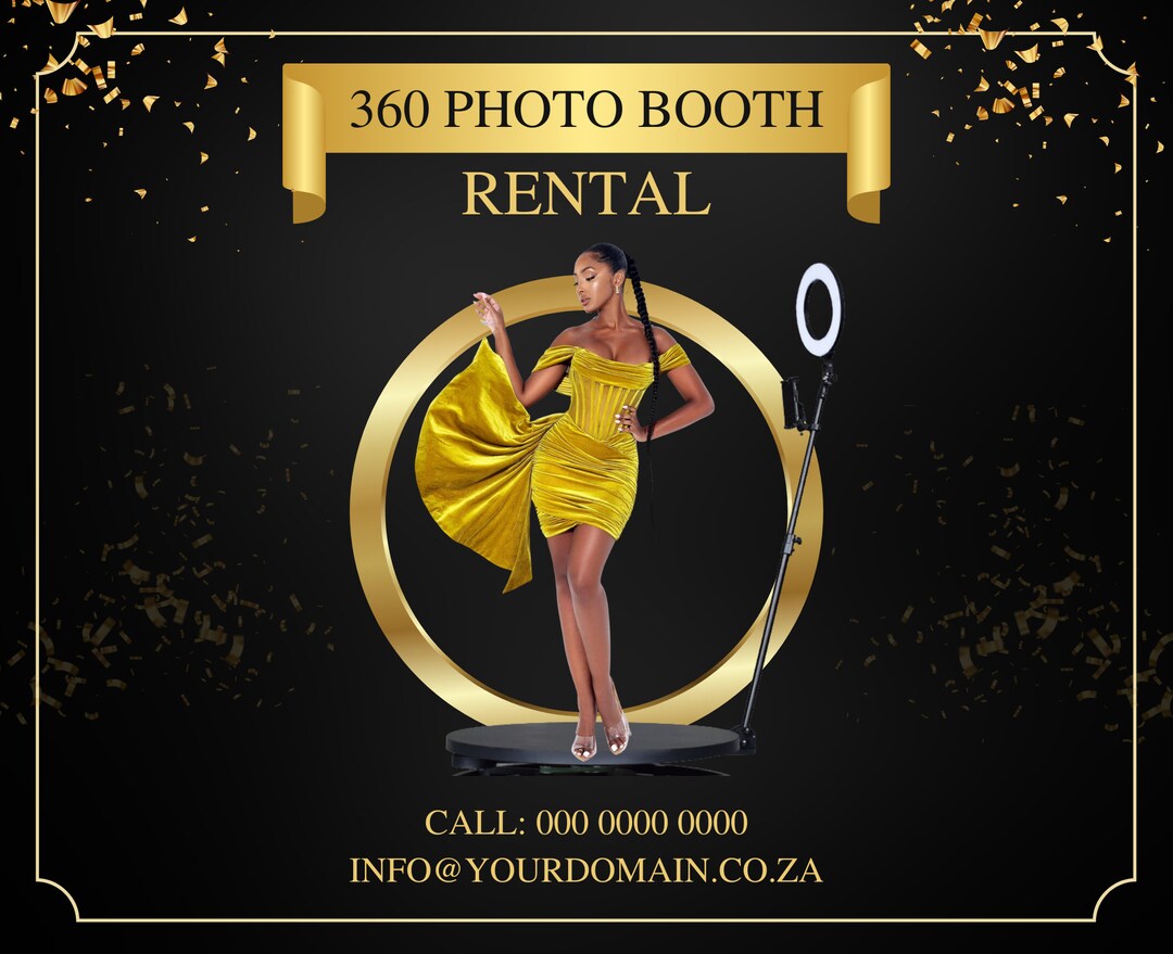 360 Photo Booth, 360 Photo Booth Flyer, 360 Video Booth Flyer, 360 ...
