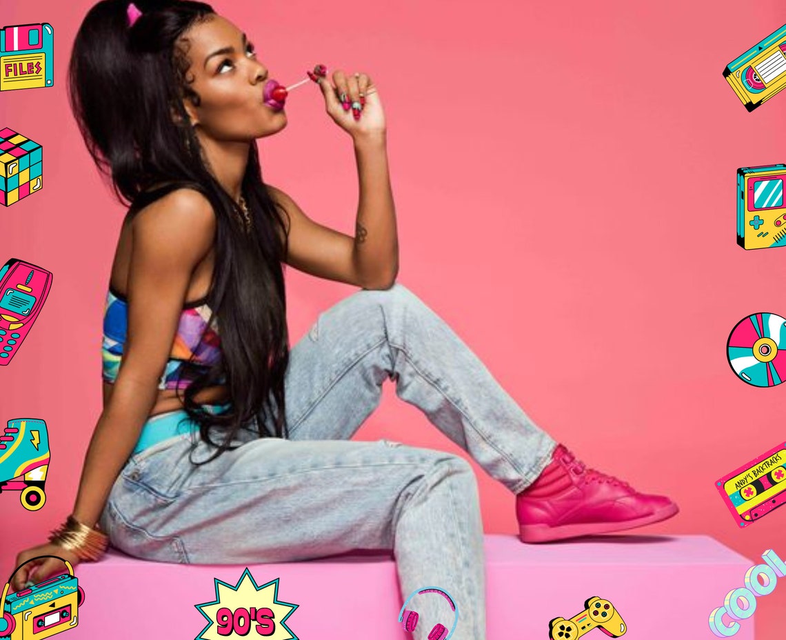 90s Theme Party Overlay, Birthday Overlay, 360 Photo Booth Overlay, 360 ...