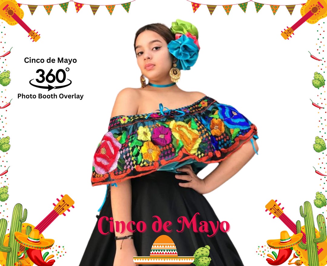 Cinco De Mayo 360 Photo Booth Overlay, Mexican Fiesta Theme Party, Spin ...
