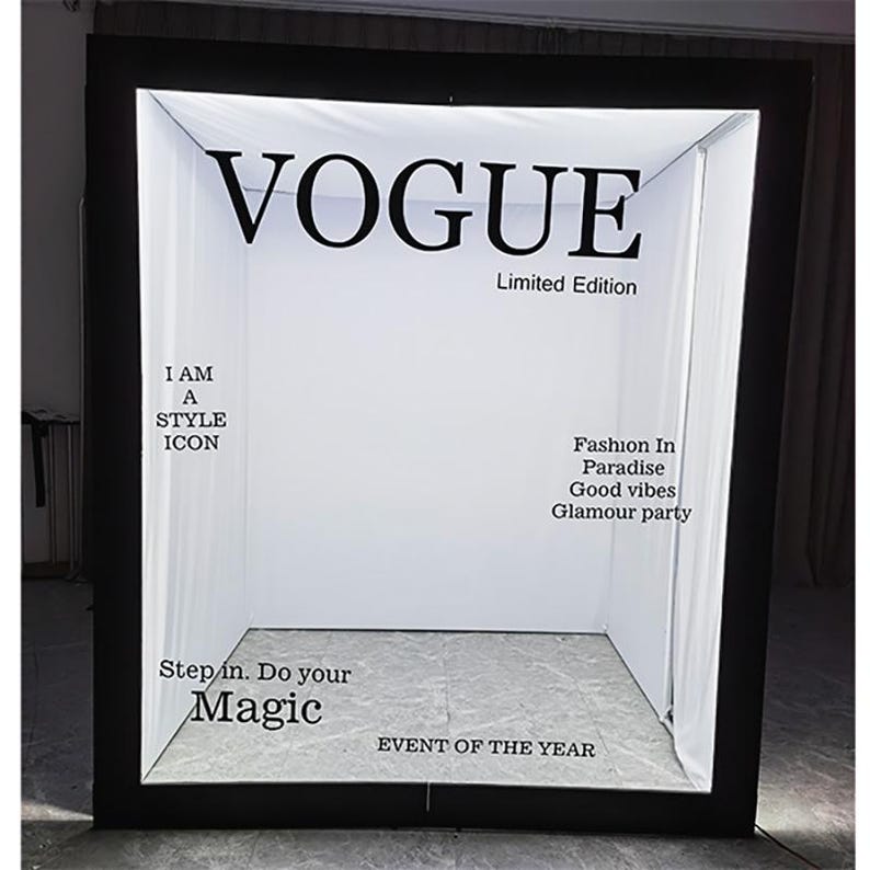 Vogue Magazine Photo Booth Frame | Photo Box | Customized Wedding ...