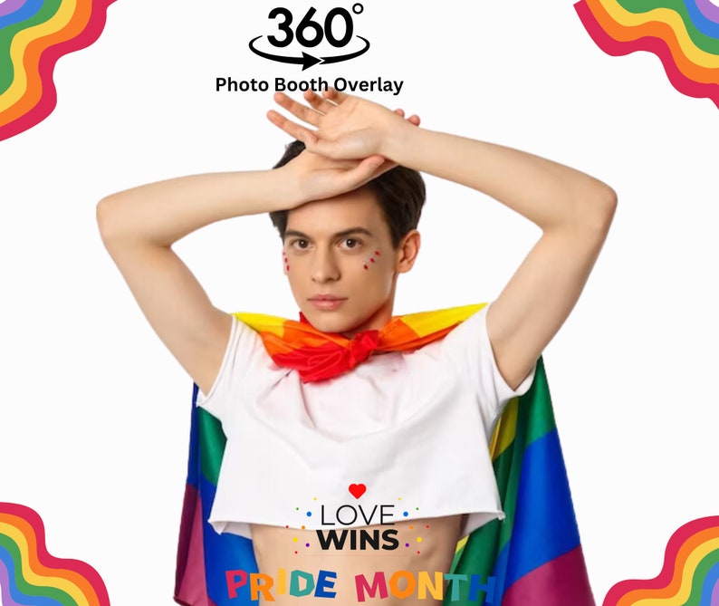 Pride Month Overlay, Pride 360 Photo Booth Overlay, 360 Photobooth ...