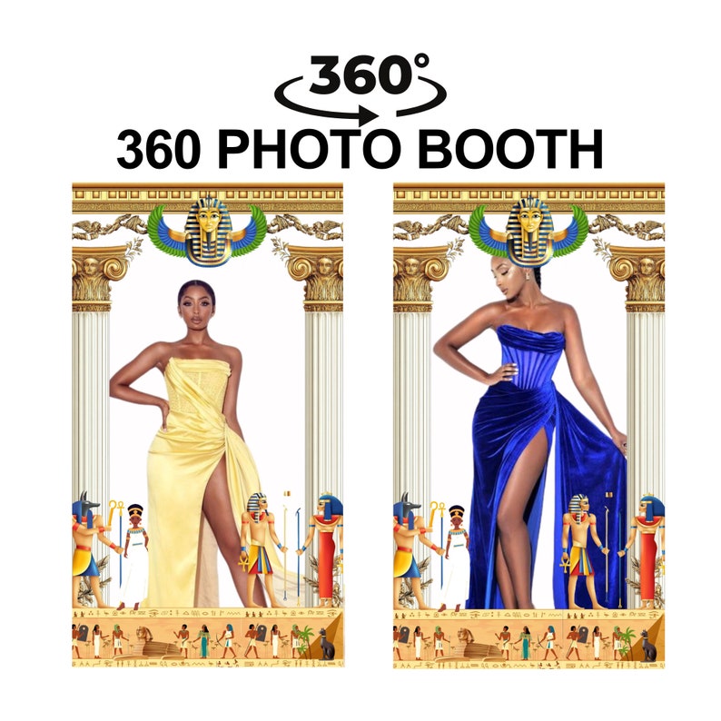 Egyptian 360 Photo Booth Overlay: Customizable Egyptian Theme Party ...