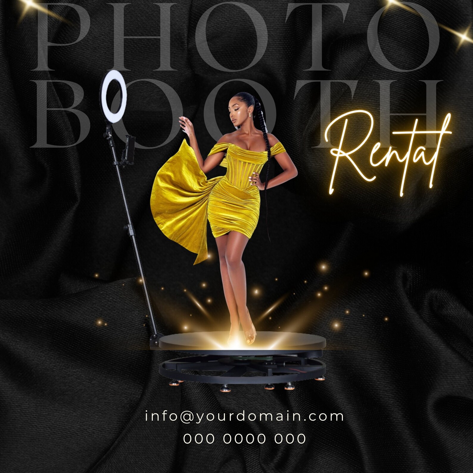 360 Photo Booth Flyer, 360 Photobooth Flyer, 360 Flyer Template, 360 ...