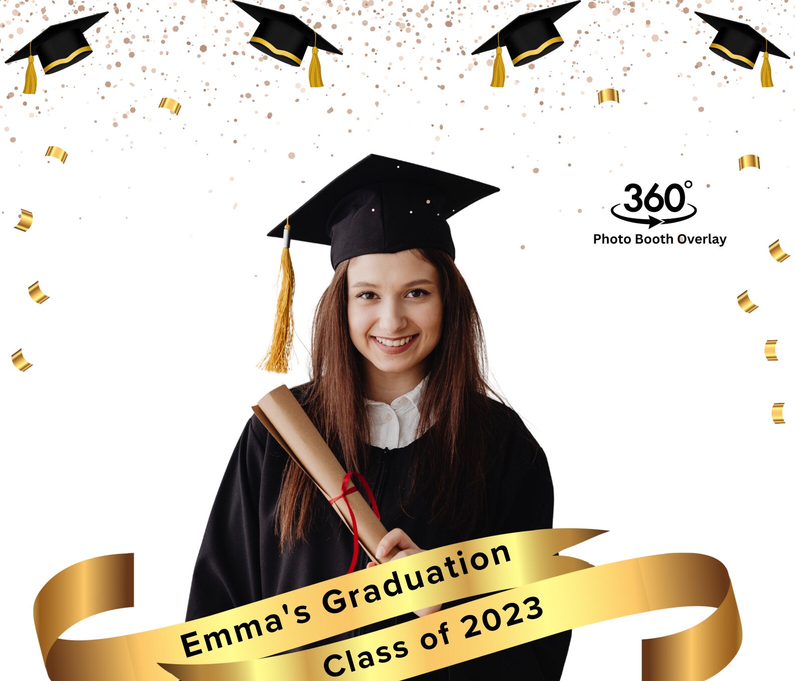 Graduation 360 Overlay 360 Photo Booth Overlay 360 Booth - Etsy