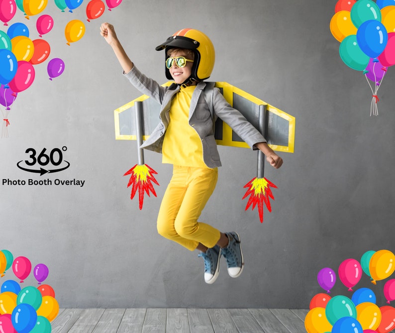 Kids Birthday Birthday 360 Video Booth Overlay Touchpix - Etsy