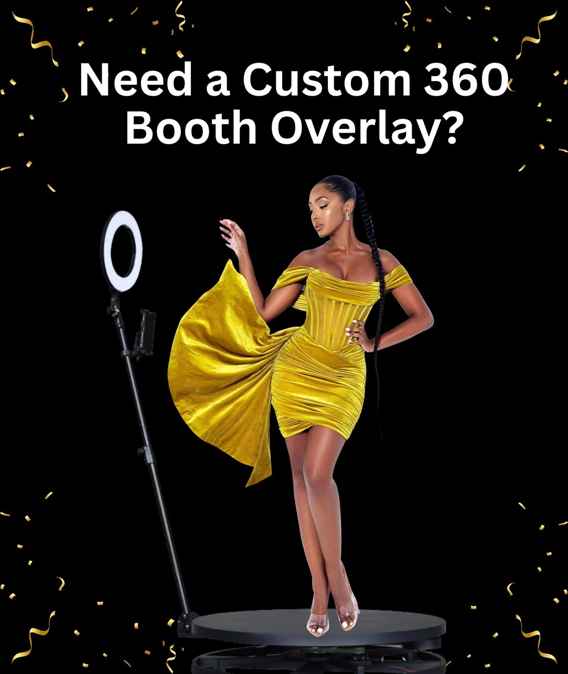 Custom 360 Photo Booth Overlay, 360 Overlay, 360 Photobooth Overlay ...