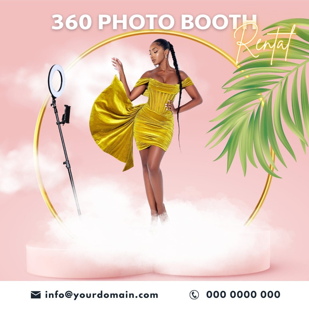 360 Photo Booth Flyer Template, 360 Photobooth Flyer, 360 Flyer, 360 ...