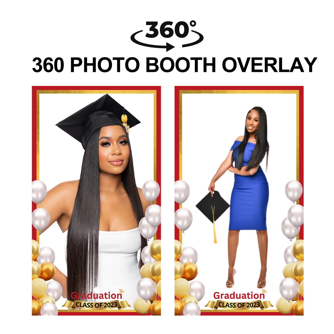 Graduation 360 Overlay, 360 Photo Booth Overlay, Birthday Overlay, 360 ...