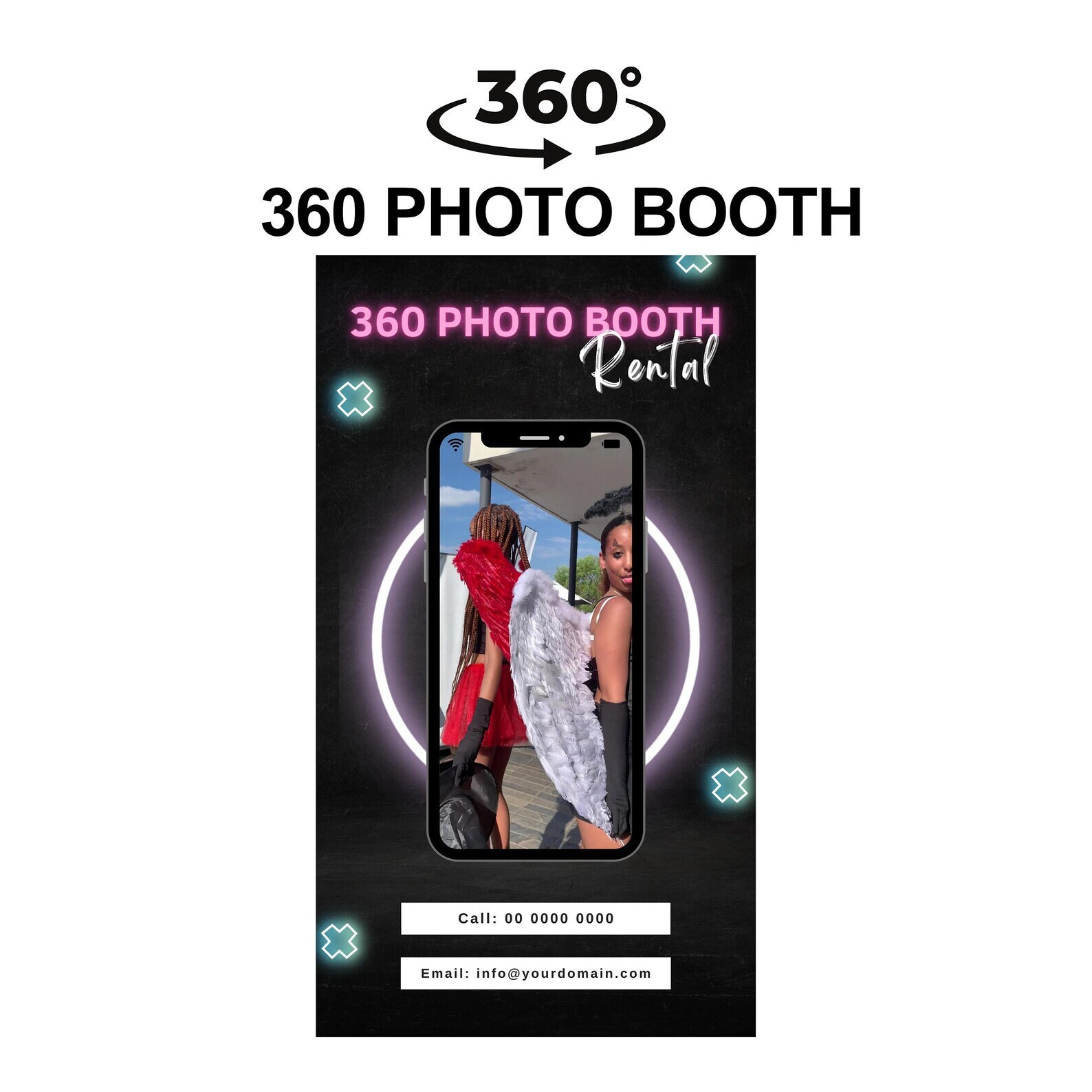 Animated Motion 360 Photo Booth Flyer, Price List 360 Photobooth Flyer ...