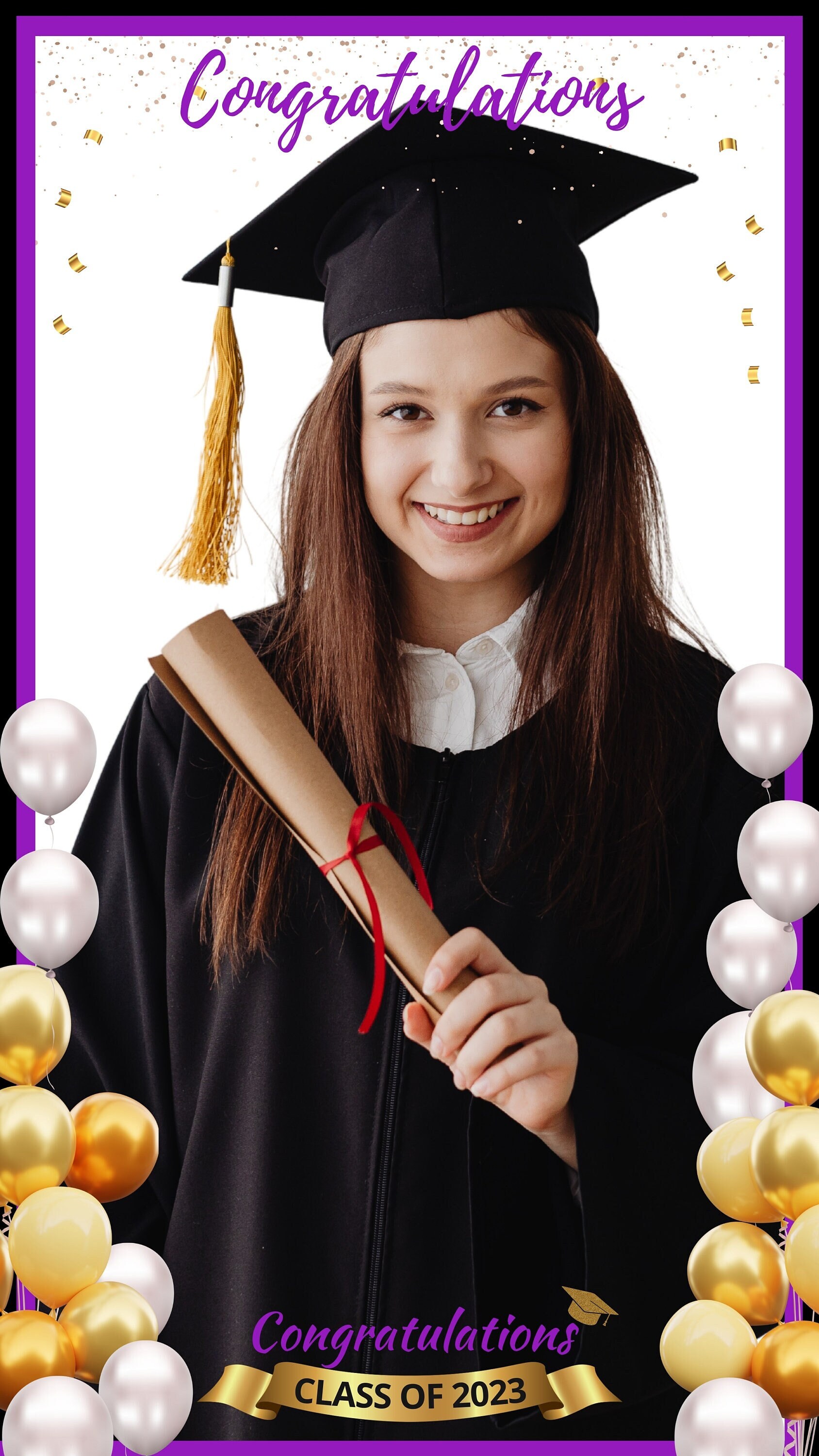 Graduation 360 Overlay, 360 Photo Booth Overlay, Birthday Overlay, 360 ...