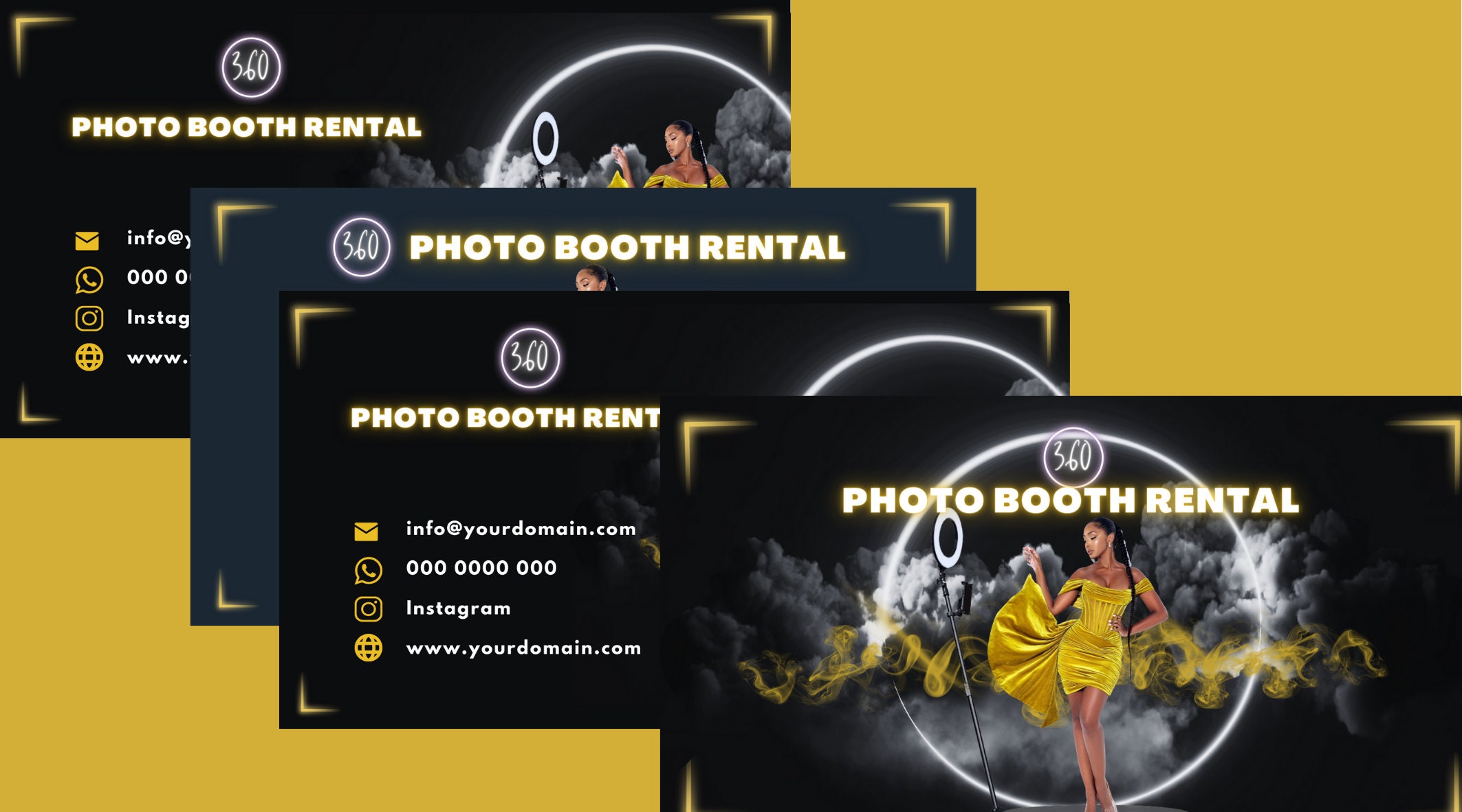 360 Photo Booth, 360 Photo Booth Business Card, 360 Video Booth ...