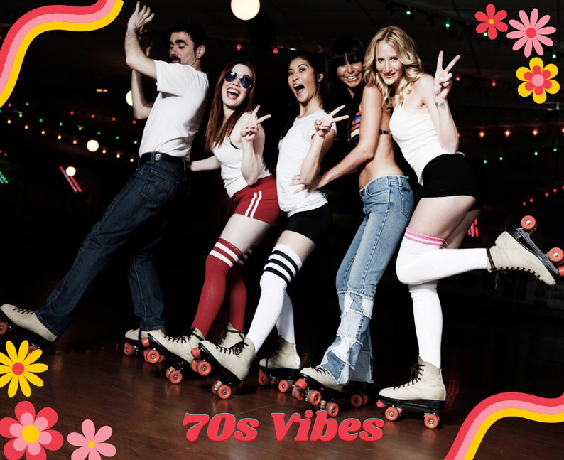 70s Theme Party Overlay, Birthday Overlay, 360 Photo Booth Overlay, 360 ...