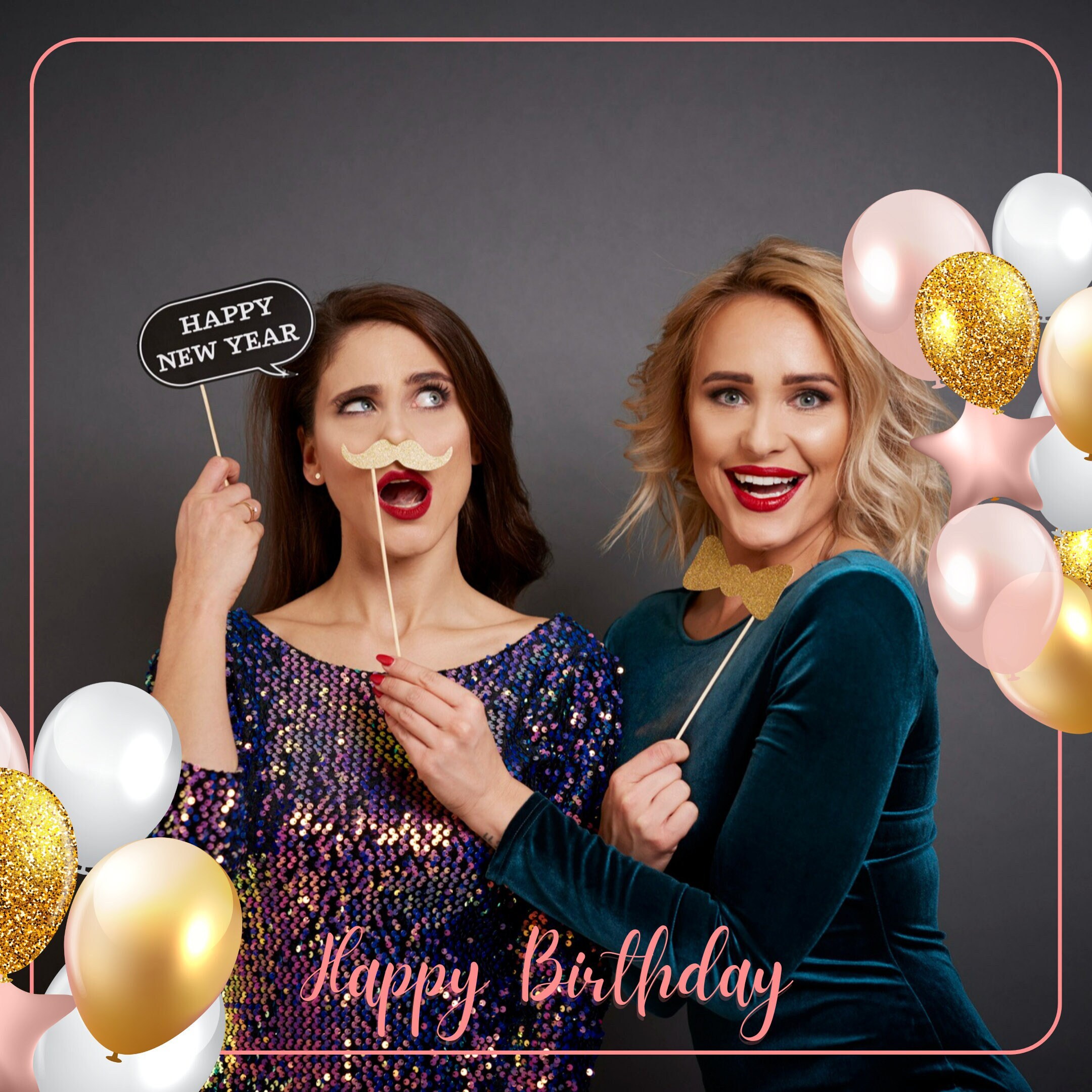 Birthday 360 Video Booth Overlay Touchpix Overlay Bday Photo Booth ...