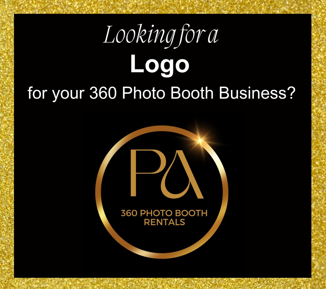 360 Photo Booth Logo, 360 Photobooth Logo, 360 Booth Rental Logo, 360 ...