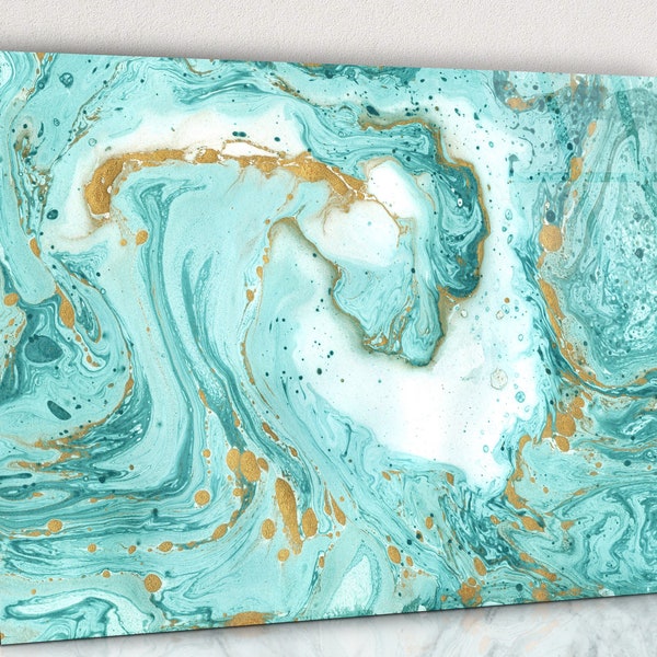 Turquoise Art Glass - Etsy