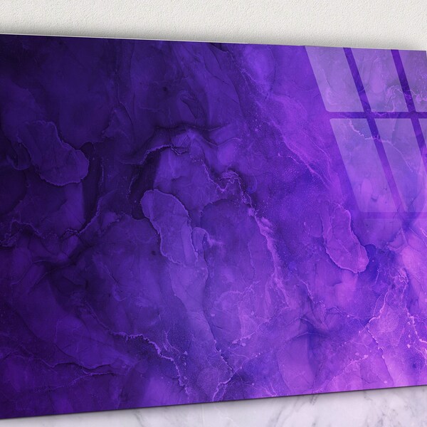 Purple Glass Art - Etsy