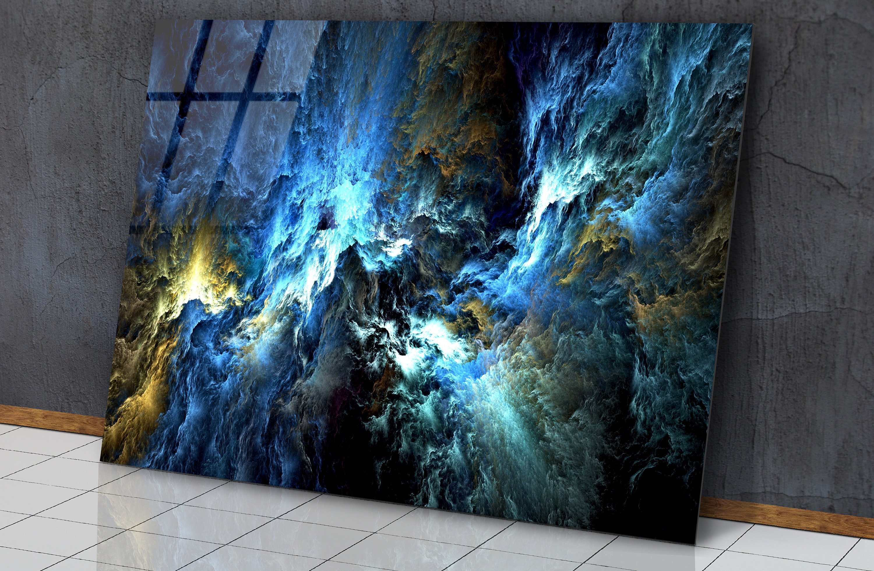 The Colors in the Series, Fancy Paint Glass Wall Art, Background ...