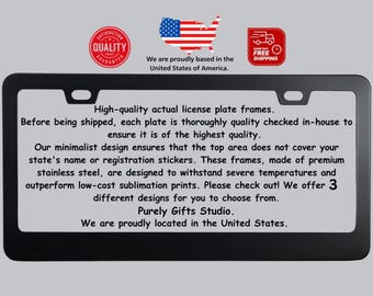 Hella Slow License Plate Frame - Chrome - Etsy
