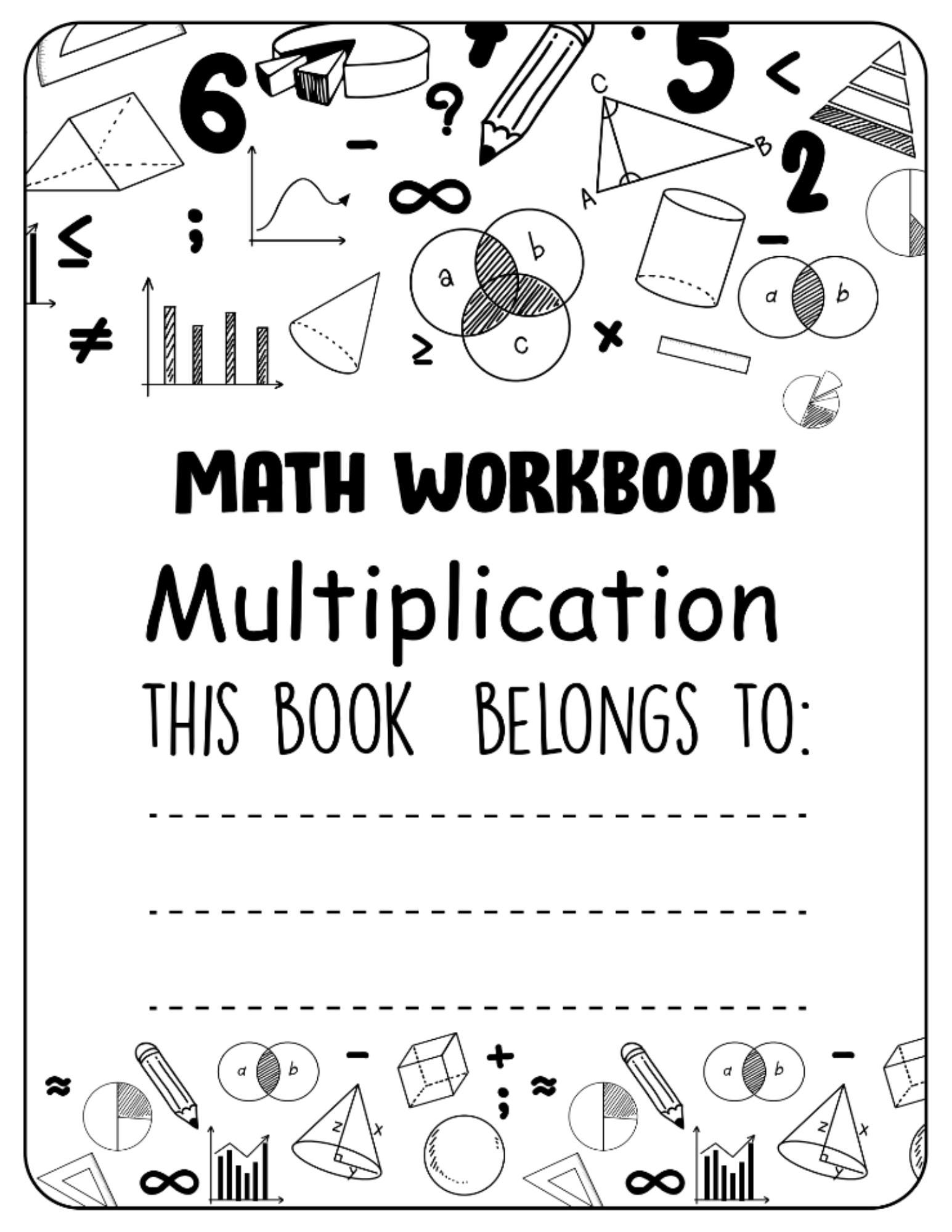 Printable Math Workbook for Kids | 110‑page PDF of Elementary Math ...