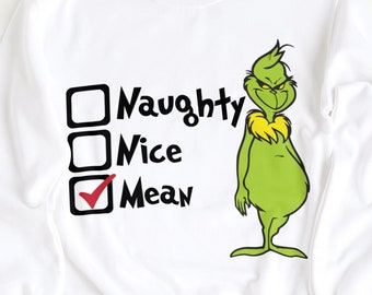 Grinch checklist svg - Etsy México
