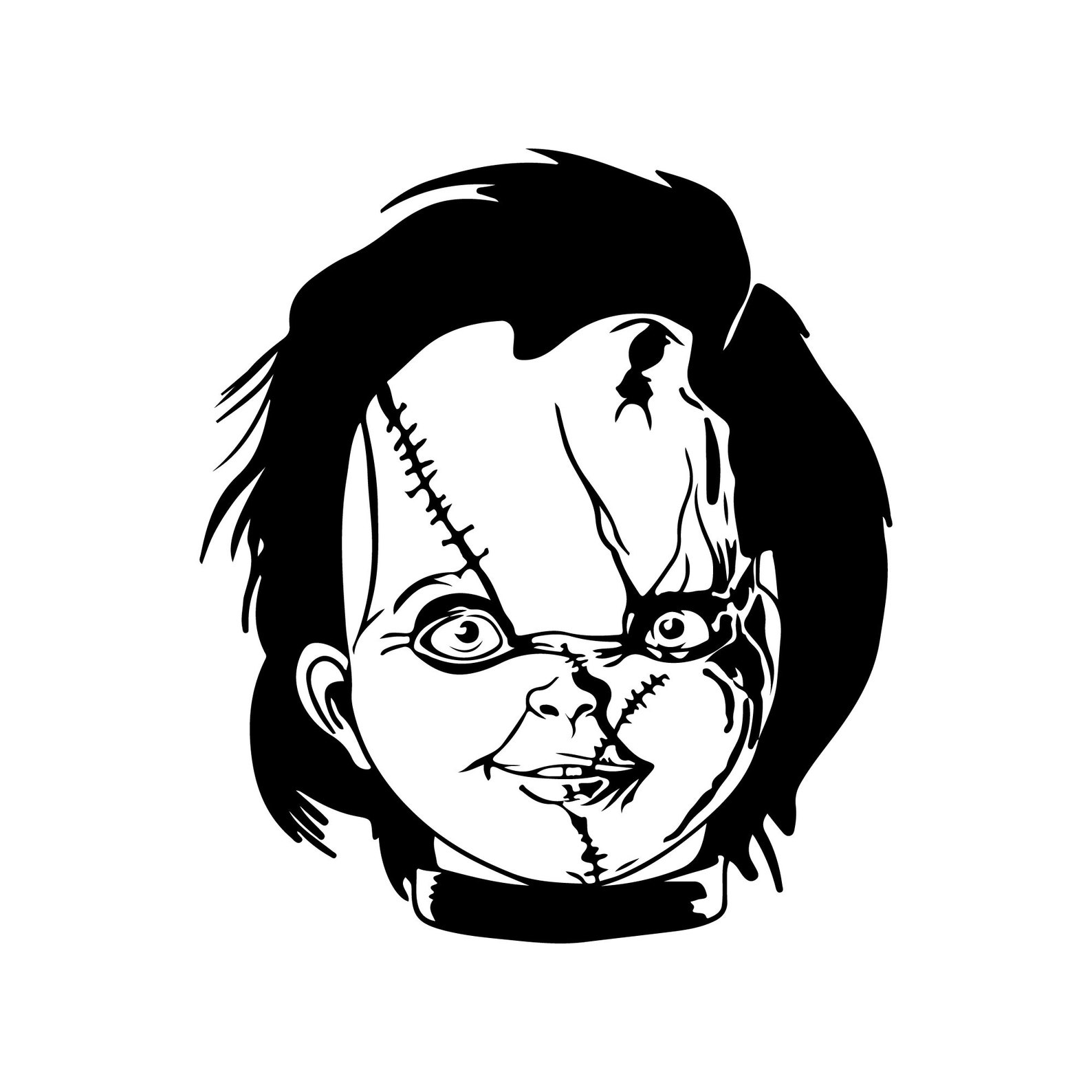 Chucky Digital Cut File Child's Play Horror Movie Scary Movies SVG File ...