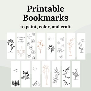 Bookmark Craft, Nature Inspired Unique Bookmarks, Senior Craft, School ...