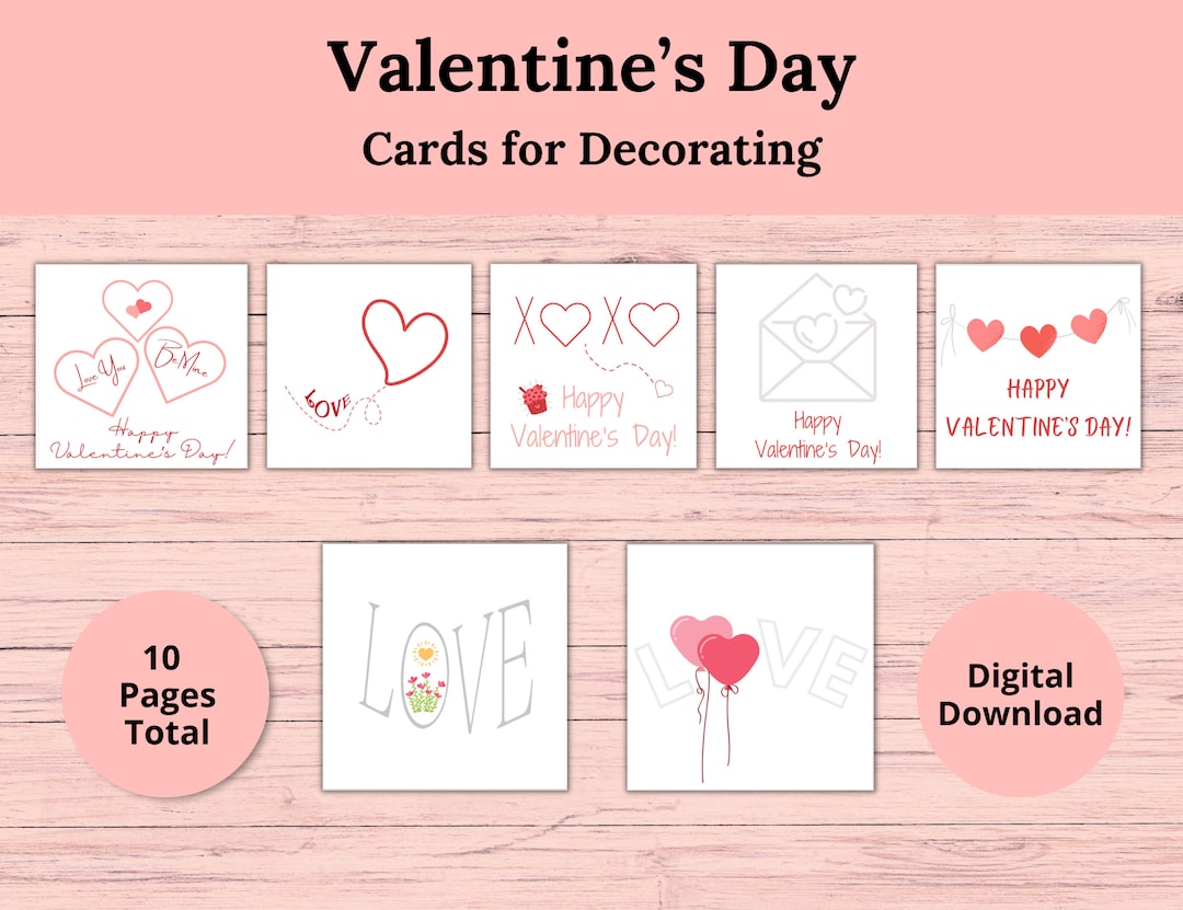 Valentine's Day Cards for Decorating, Simple Senior Crafts, Sewing ...