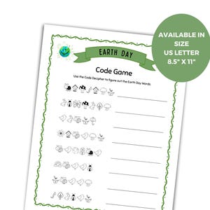 Earth Day Activities and Games for Kids Printable, Earth Day Games and ...