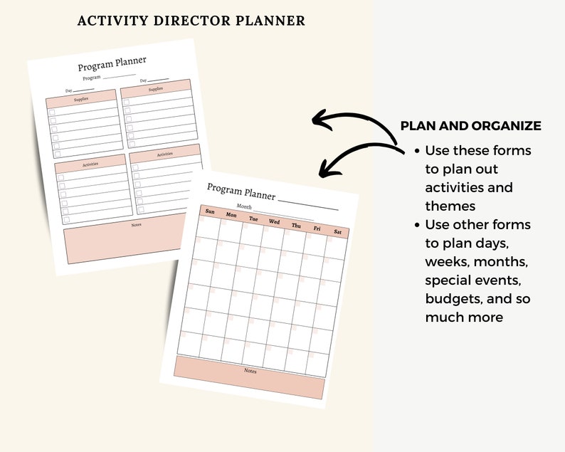 Activity Director Planner for Activity Directors, Activity Coordinators ...
