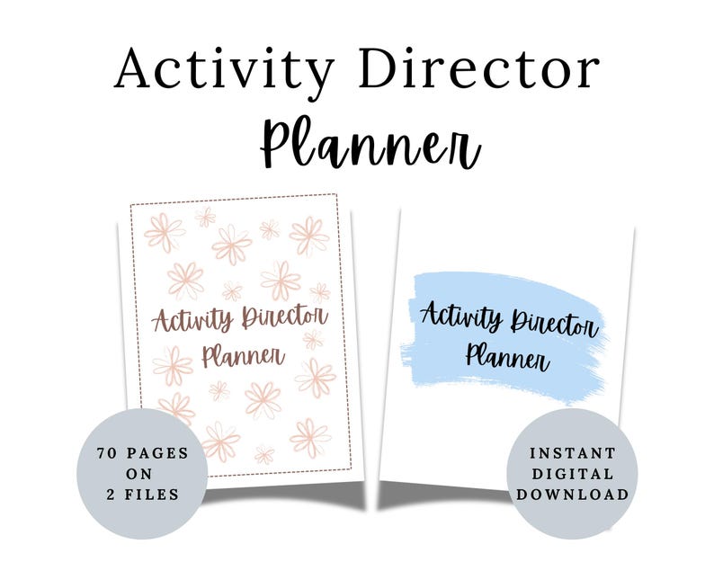 Activity Director Planner for Activity Directors, Activity Coordinators ...