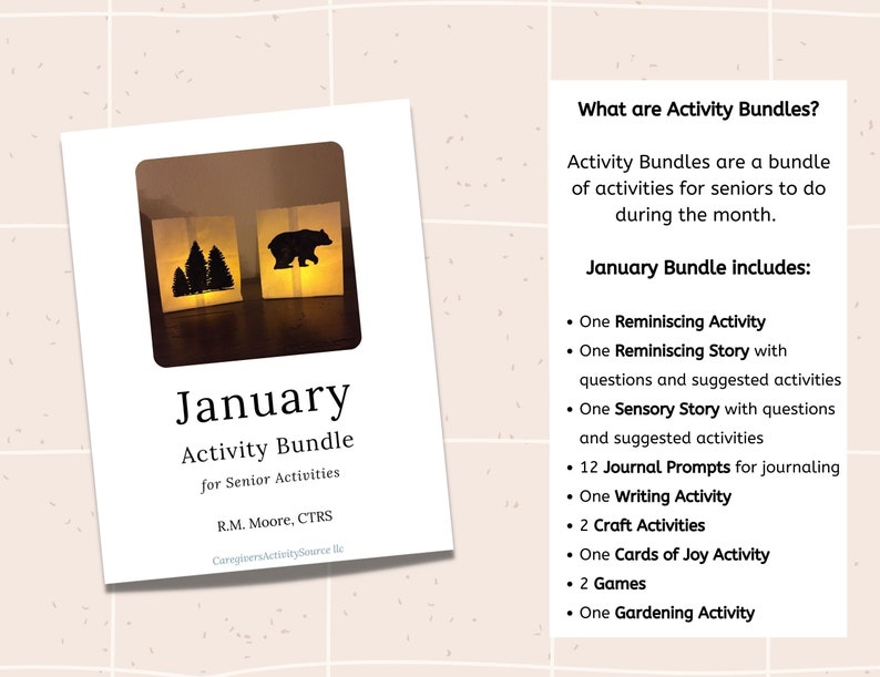 January Activities for Seniors, Dementia Activities, Memory Care ...