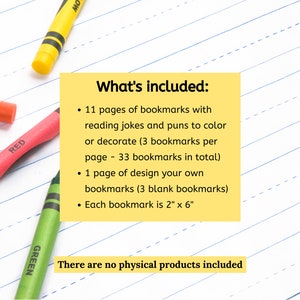 Printable Bookmark Coloring for Kids Reading Puns and Jokes, Teacher ...