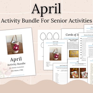 April Activity Bundle for Senior Activities Reminiscing - Etsy