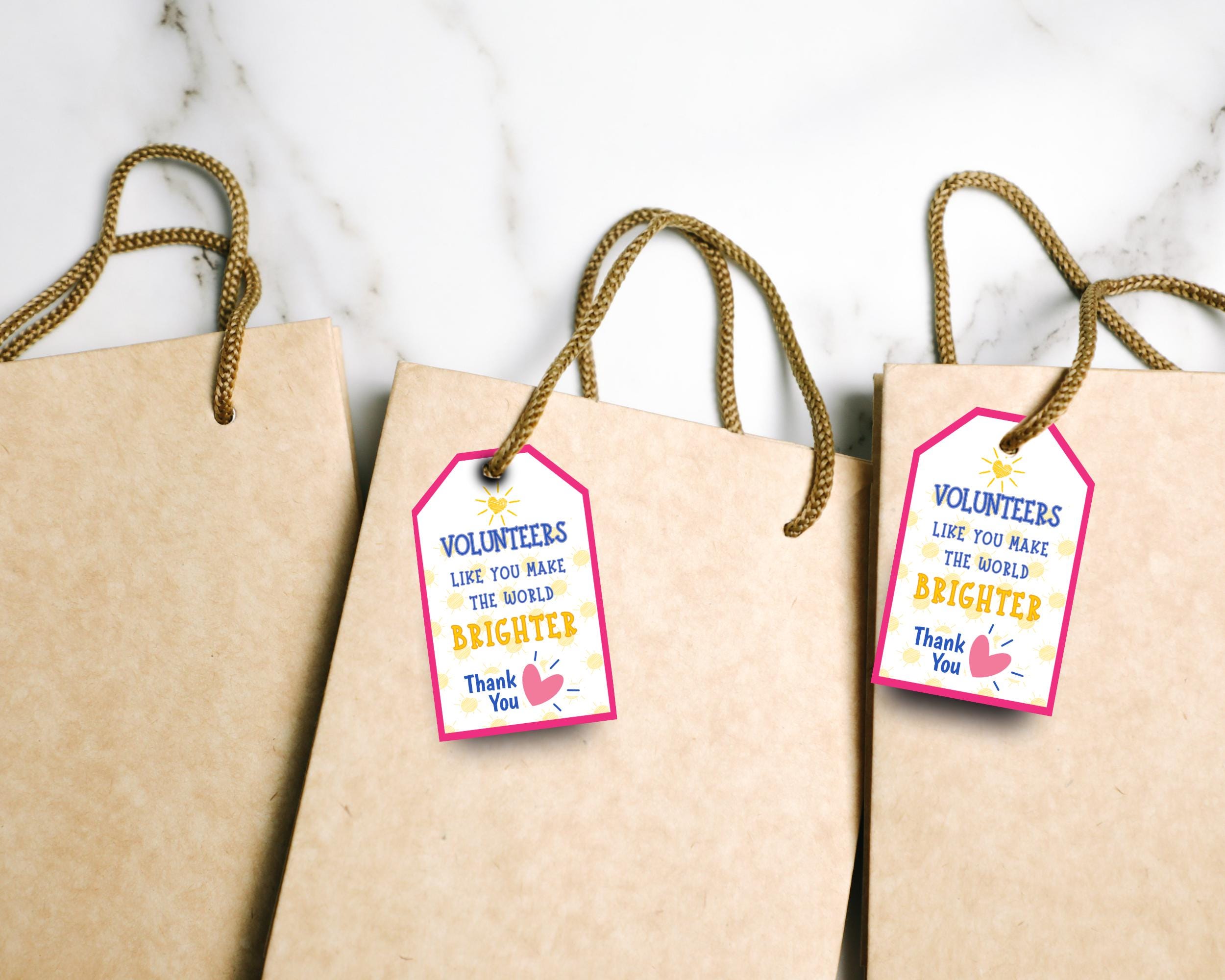 Volunteer Appreciation Gift Tags Printable Thank You Tags for Church ...