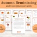 Autumn Reminiscing and Conversation Cards Printable - Etsy