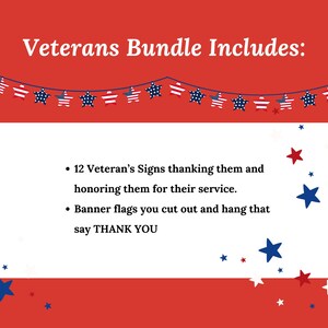 Veterans Thank You for Your Service Signs and Thank You Banner for ...