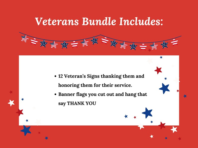 Veterans Thank You for Your Service Signs and Thank You Banner for ...