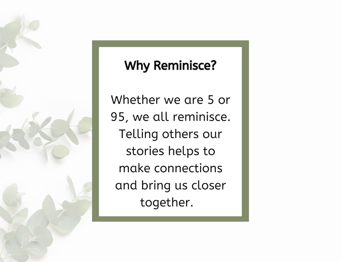 101 Fun Reminiscing Questions for Seniors Senior Groups - Etsy