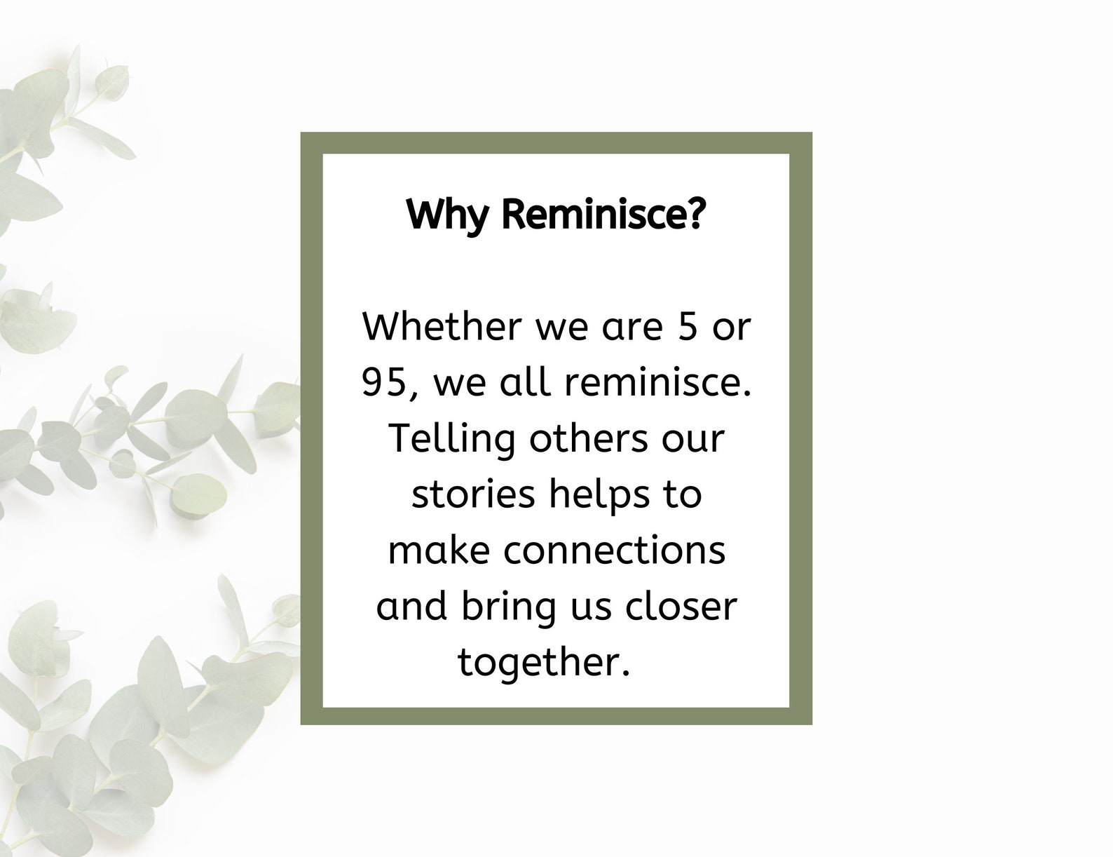 101 Fun Reminiscing Questions for Seniors Senior Groups - Etsy