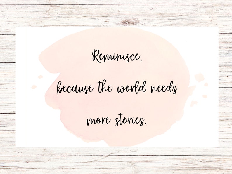 Autumn Reminiscing and Conversation Cards Printable - Etsy