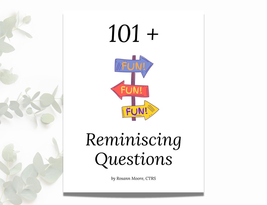 101 Fun Reminiscing Questions for Seniors Senior Groups - Etsy