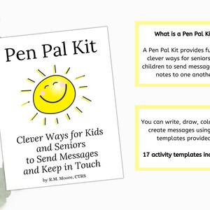 Pen Pal Kit Clever Ways for Kids and Seniors to Send Messages and Keep ...