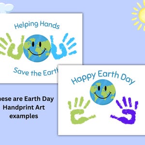 Earth Day Activities for Kids Handprint Art, Handprint Craft Printable ...