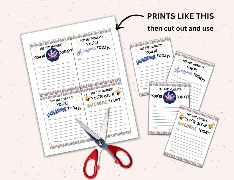 Shout Out Cards Printable for Classroom Kids Family Office Seniors and ...