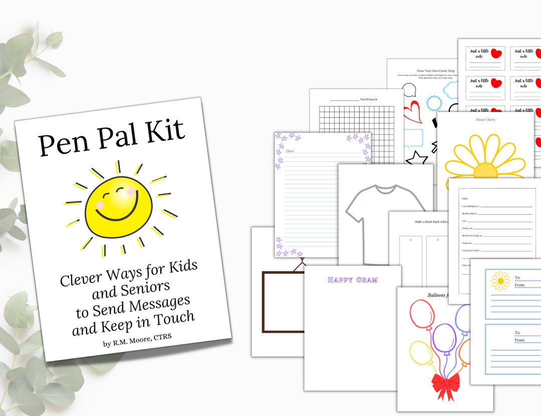 Pen Pal Kit Clever Ways for Kids and Seniors to Send Messages and Keep ...