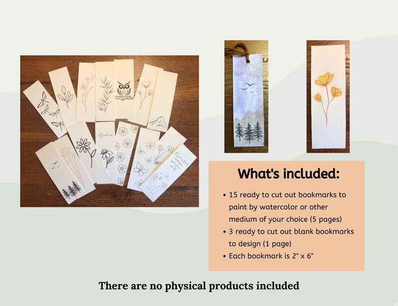 Bookmark Craft, Nature Inspired Unique Bookmarks, Senior Craft, School ...