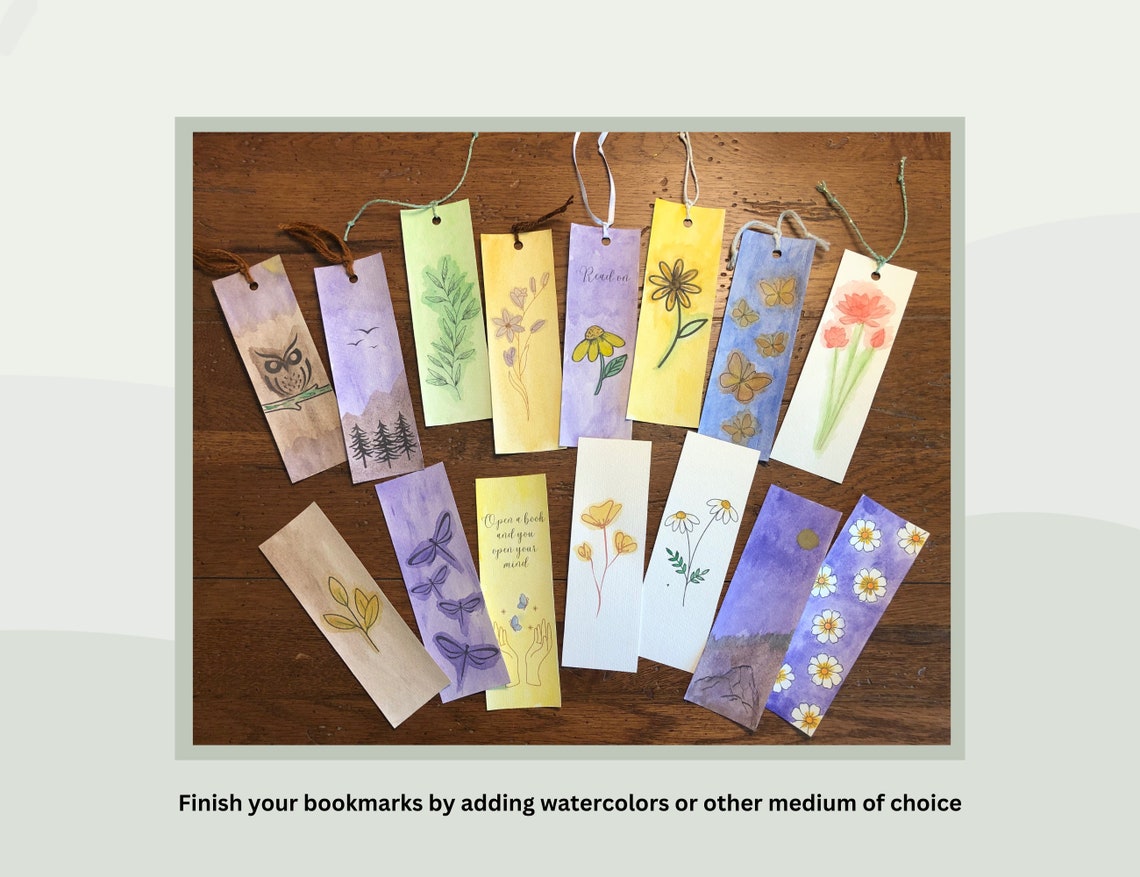 Bookmark Craft, Nature Inspired Unique Bookmarks, Senior Craft, School ...