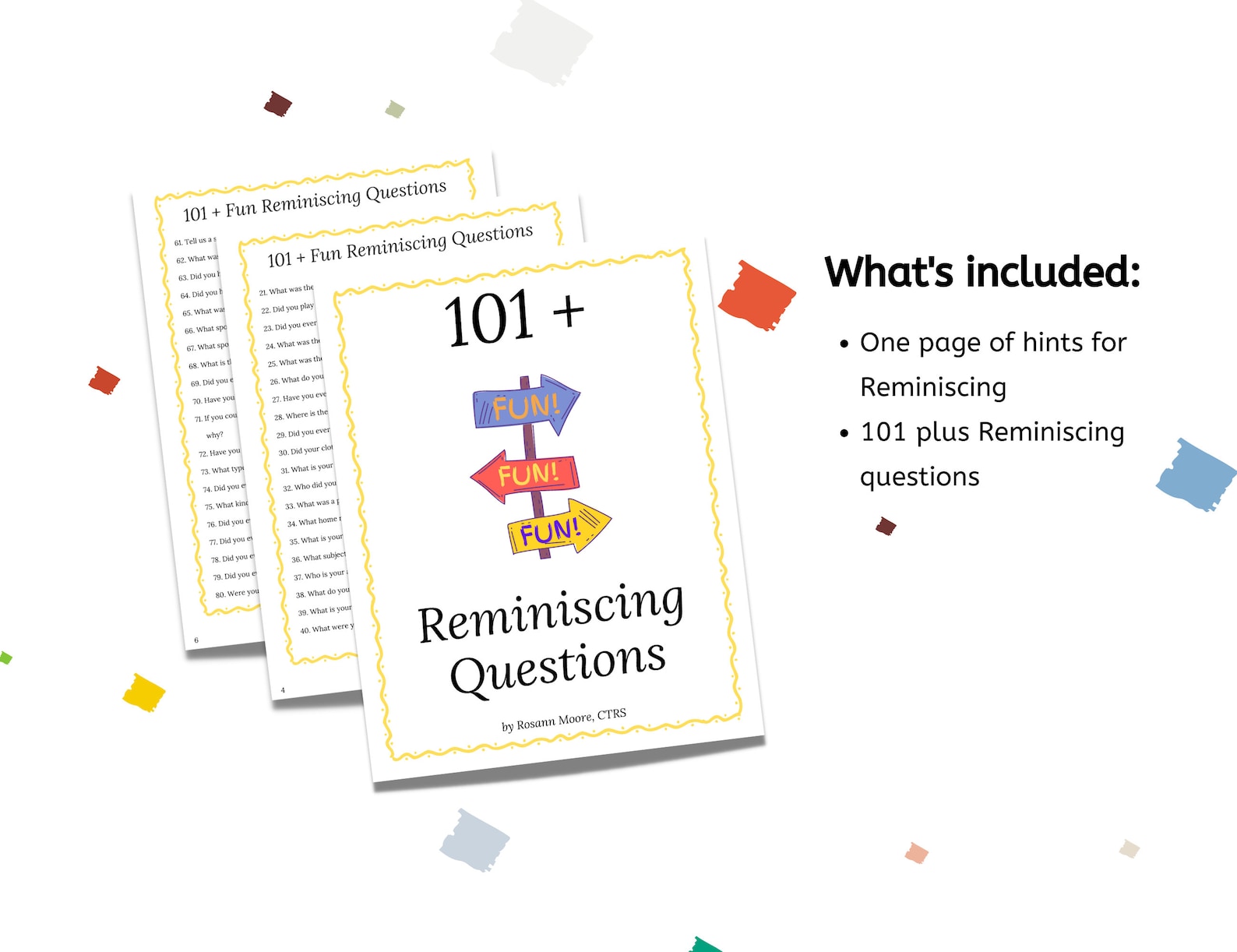 101 + Fun Reminiscing Questions for Seniors, Senior Groups, Senior One ...